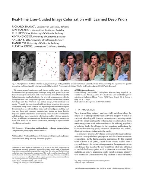 Real Time User Guided Image Colorization With Learned Deep Priors
