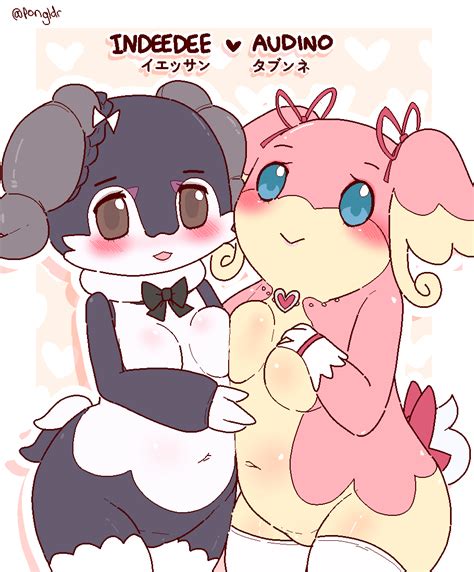 Audino And Indeedee Pokemon Drawn By Pongldr Danbooru