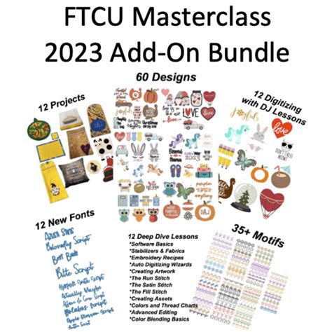 2024 Ftcu Masterclass Add On Bundle Digitizing Masterclass