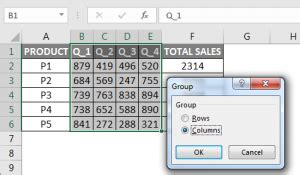 Grouping Columns In Excel How To Enable Grouping Columns