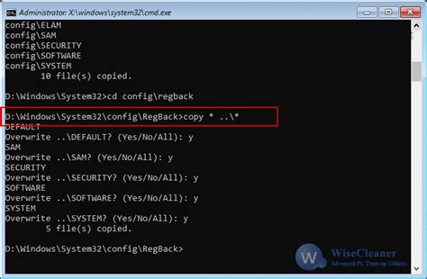 How To Restore Windows 10 Registry From The Regback Folder
