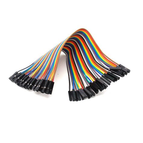สายจั๊มเปอร์ 40 เส้น เมีย เมีย 20 ซม Connector Jumper Wire Female To Female 20 Cm Cable