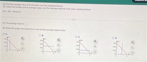 solved a find the average value of the function over the
