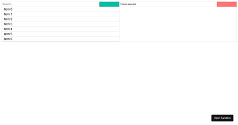 Multi Select Listbox Example Forked Codesandbox