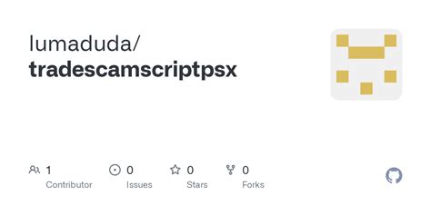 GitHub Lumaduda Tradescamscriptpsx
