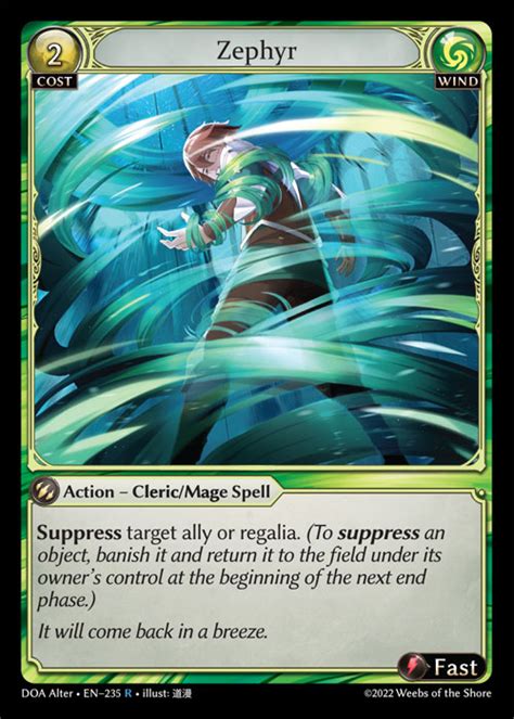 Zephyr Non Foil Caduko Market