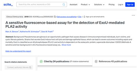 A Sensitive Fluorescence Based Assay For The Detection Of Exou Mediated Pla2 Activity Scite