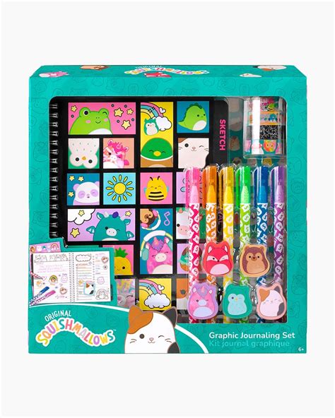 Squishmallow Graphic Journaling Set Fae50328 Island Treasure Toys