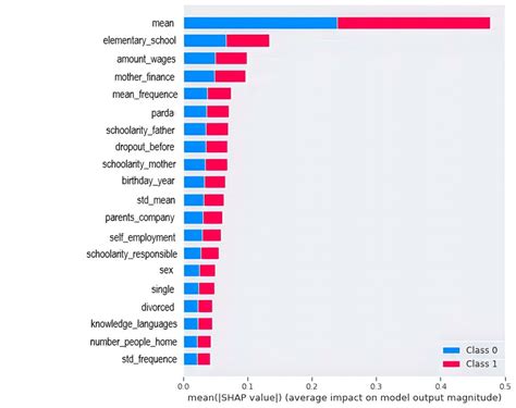 Contribution Of The Main Features To The Classification Of School
