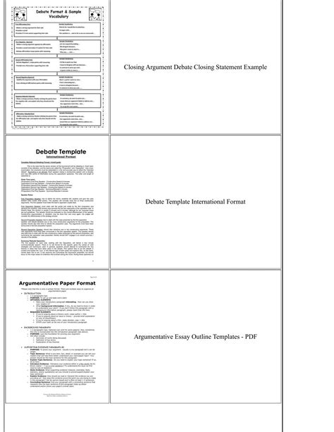 How To Write A Debate Paper Pdf