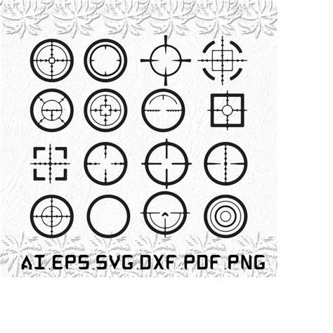 Crosshairs Svg Crosshair Svg Cross Svg Hair Fire Svg A Inspire Uplift