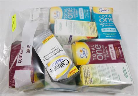 Bag Of Assorted Vitamins