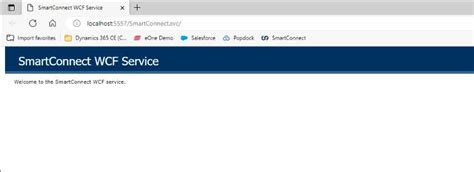 How To Validate The Smartconnect 21 Wcf Service After Installation