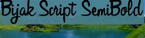 Bijak Script SemiBold Font FFonts Net