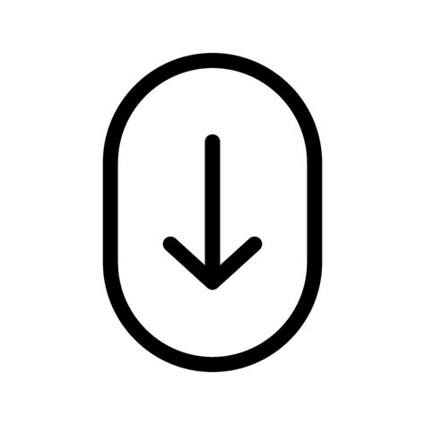 Scroll Down Icon Vector Symbol Design Illustration 26625555 Vector Art