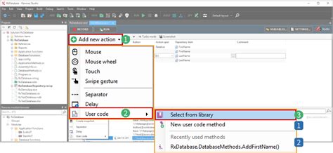 Using The User Code Library Ranorex Studio