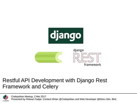 Resftul Api Web Development With Django Rest Framework And Celery Pdf