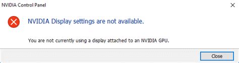 Fix Nvidia Display Settings Are Not Available Error Techcult