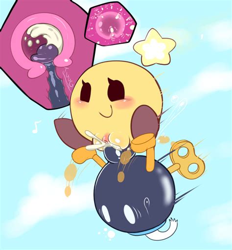 Rule 34 Armless Black Body Black Skin Blue Background Blush Bob Omb