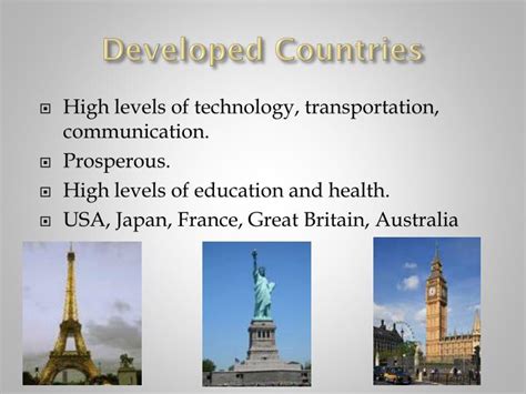 Ppt Developed Vs Underdeveloped Countries Powerpoint Presentation