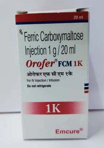 Orofer Fcm 1k Injection 500 Mg At Best Price In Pune Id 2851826048248