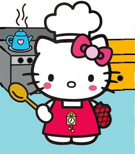 Hello Kitty Kitchen Drawing Hello Kitty With Chef Hat Hello Kitty