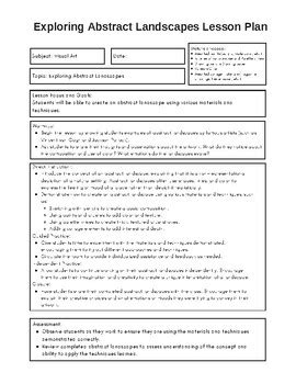 Introduction To Abstraction Lesson Plan By Alex Bresalier TPT