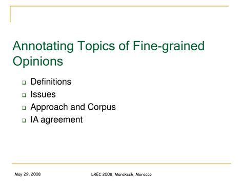 Ppt Annotating Topics Of Opinions Powerpoint Presentation Free Download Id152292