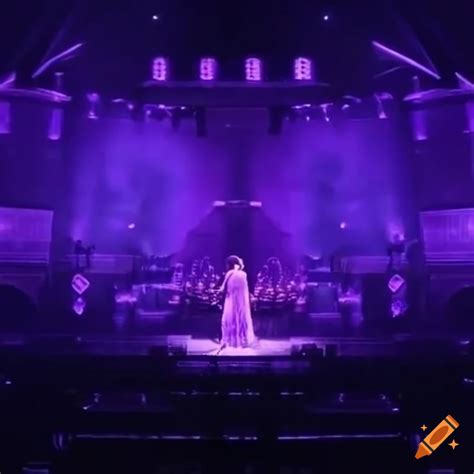 Ariana grande concert stage with catwalk on Craiyon