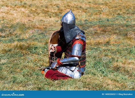 Medieval Warrior In Armor Editorial Photography Image Of History