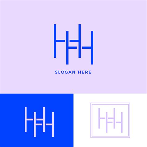 Hh 로고 디자인 벡터 Freepik에서 무료 고품질 벡터를 다운로드하세요 Freepik
