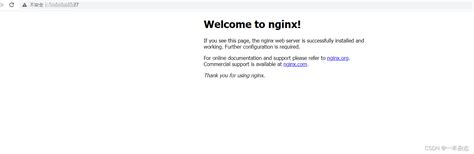 Linux系统下安装配置nginx本地访问服务器nginx