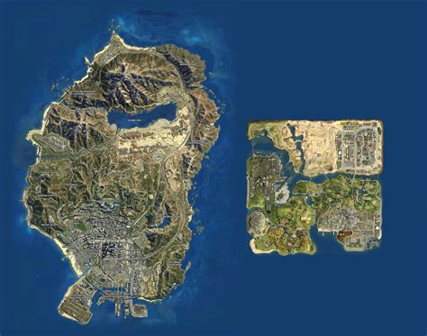 Grand Theft Auto 5 Game Map