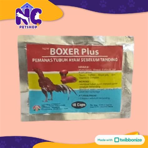Jual Boxer Plus 10 Capsul Pil Pemanas Tubuh Ayam Aduan Menjadi Lincah Dan Berani Saat Lomba