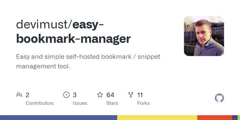 github devimust easy bookmark manager easy and simple self hosted