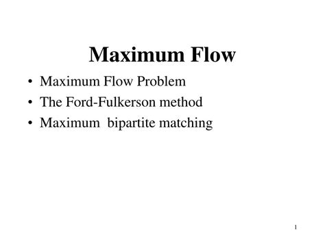 ppt maximum flow powerpoint presentation free download id 5357667