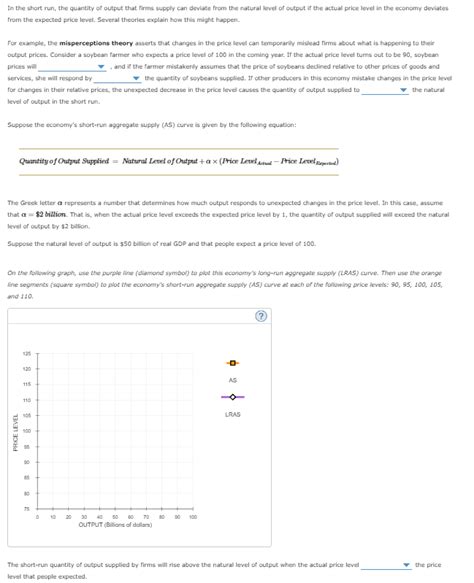 Solved In The Short Run The Quantity Of Output That Firms Chegg