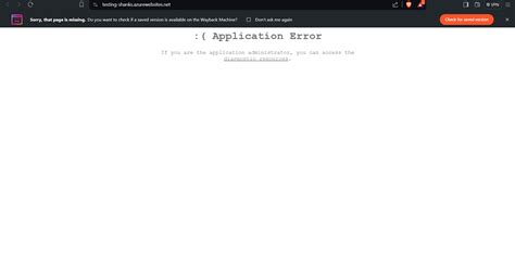 Application Error Microsoft Qanda