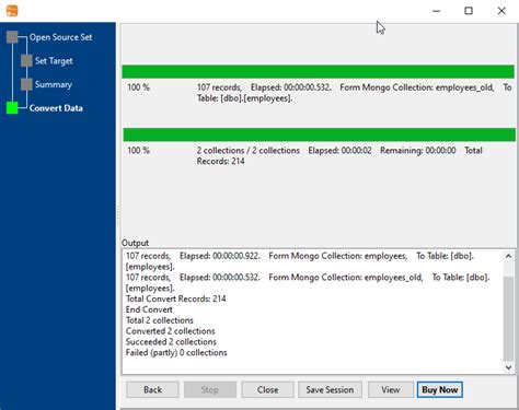 Copy Data From Multiple MongoDB Collections To SQL Server Table