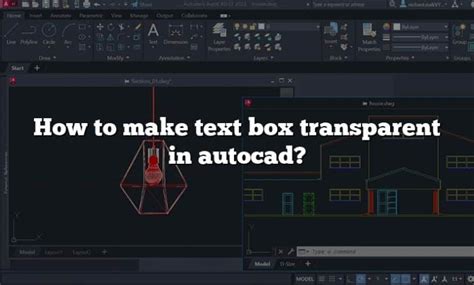 How To Make Text Box Transparent In Autocad