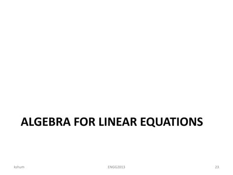 Ppt Engg2013 Unit 5 Linear Combination And Linear Independence Powerpoint Presentation Id 1786116