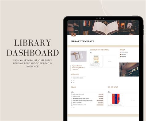 Reading Journal Notion Template Digital Reading Journal Reading Log Notion Dashboard Notion