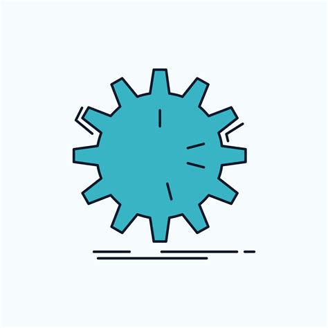 Setting Data Management Process Progress Flat Icon Green And