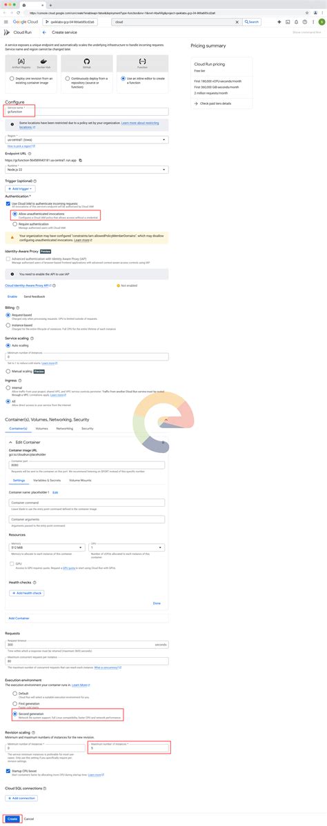 Cloud Functions Qwik Start Console Gsp081