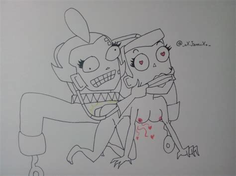 Rule 34 Android Blue Hair Breasts Female Heart Eyes Humanoid Invader