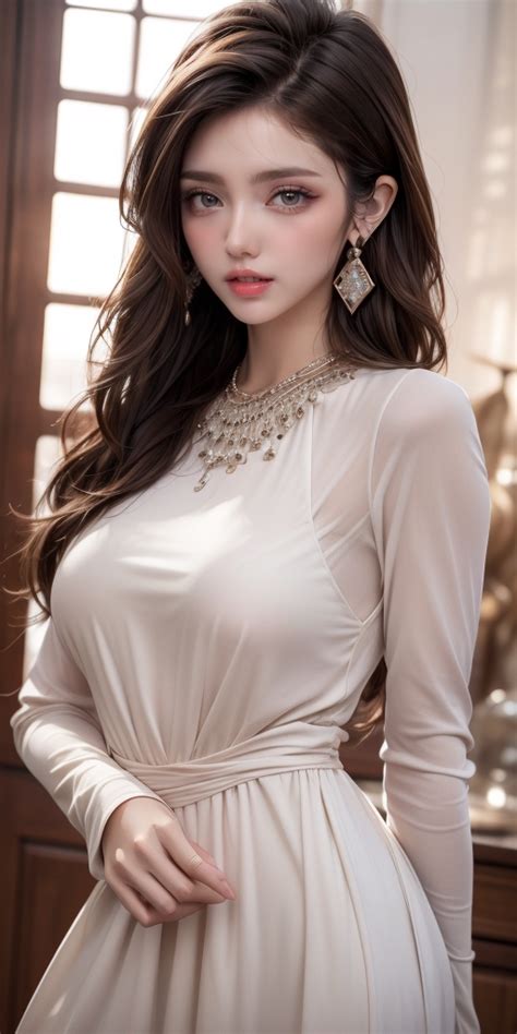 Girl Solo Long Hair Breast Image Created By En AI Tensor Art