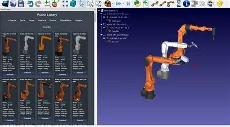 Robotics Simulation Software Robodk Robotic Cell Simulation