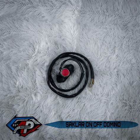 SAKLAR ON OFF 1 TOMBOL UNIVERSAL DOMINO SWITCH ON OFF MOTOR 1 TOMBOL TRAIL ADVENTURE SUPERMOTO