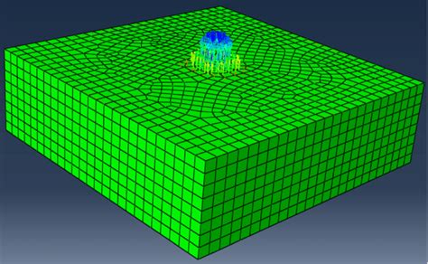Geometry Of The Solid Discretized With Quadratic Elements And Subjected