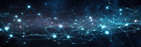 A Glowing Network Of Interconnected Lines And Nodes Symbolizing The